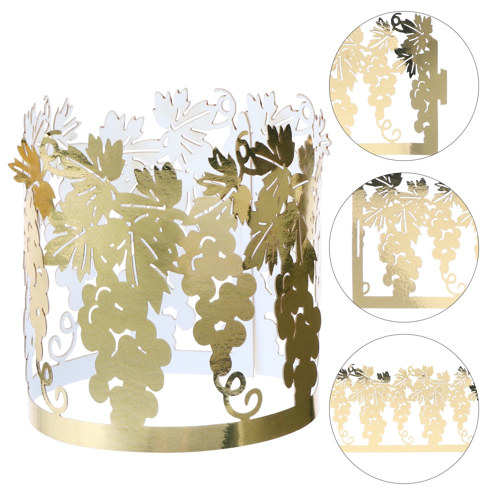 50pcs Hollow Paper Candle Holder Wraps Paper Lamp Enclosures Candle ...