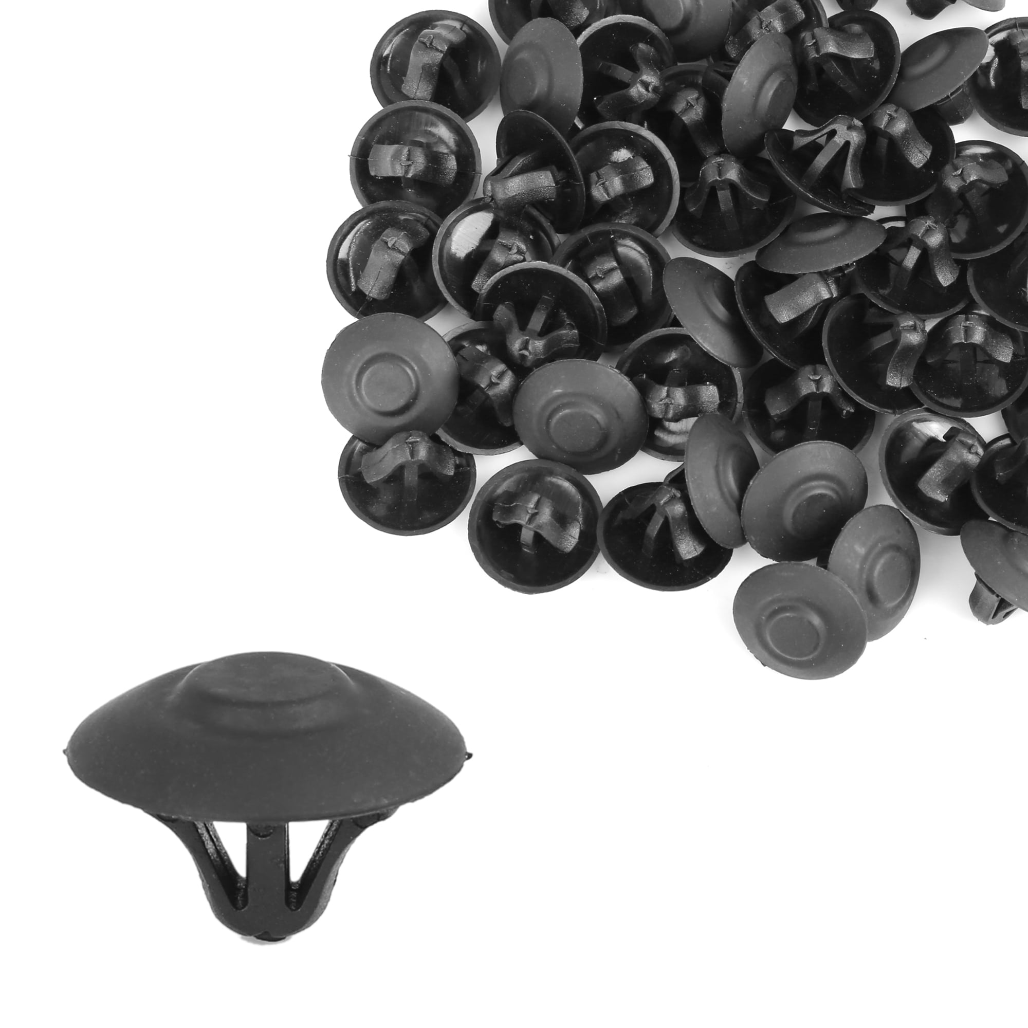 50pcs Hood Insulation Pad Clip Retainer Fastener Rivet Black for ...
