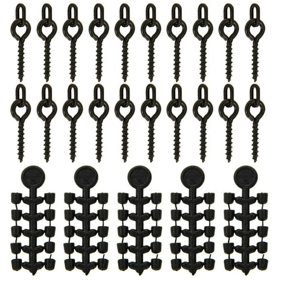 50pcs Hook Stops Beads Carp Stopper 20pcs Boilies Bait Screw Peg For CHOD Ronnie Rig - Walmart.com