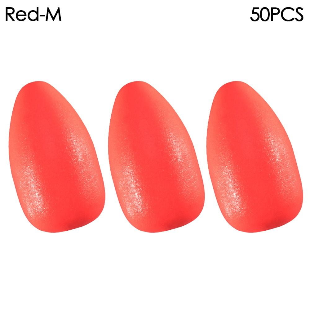 50pcs Hot Stoppers Night Bottom Foam Floats Ball Fishing Floats Beads ...