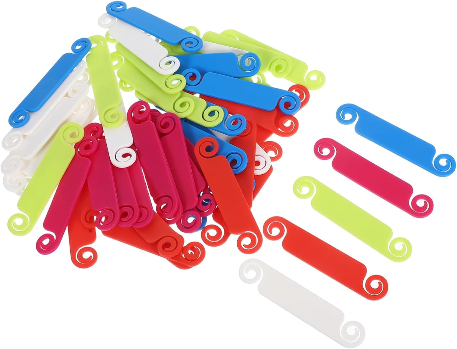 50pcs Identification Labels for Cables Waterproof Plastic Tags Buckle ...