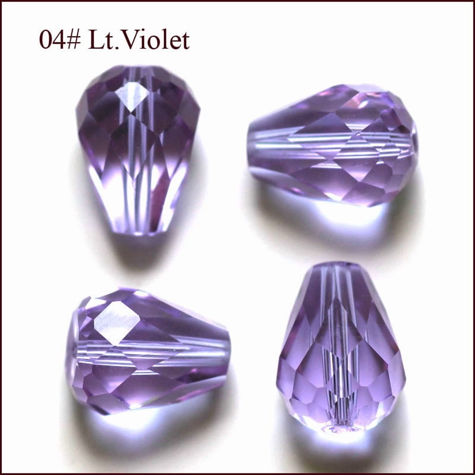 50pcs Imitation Austrian Crystal Beads Grade AAA K9 Glass Faceted Drop ...