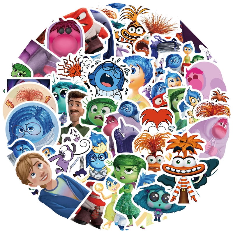 50pcs Inside Out 2 Stickers for Kids Laptops,Cute Aesthetic Cartoon ...