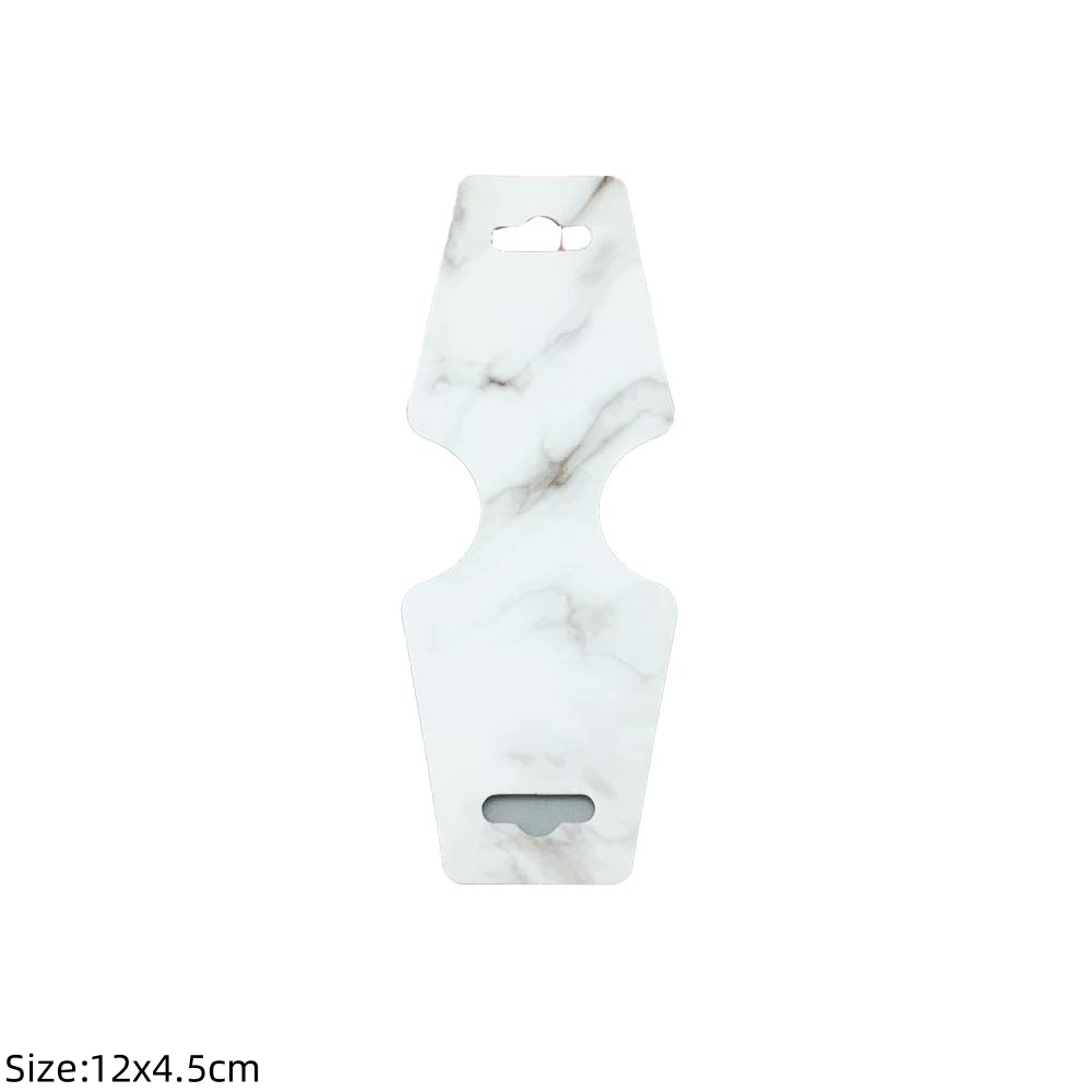 50pcs Jewelry Display Card Price Tag Foldable Blank Kraft Paper Holder ...