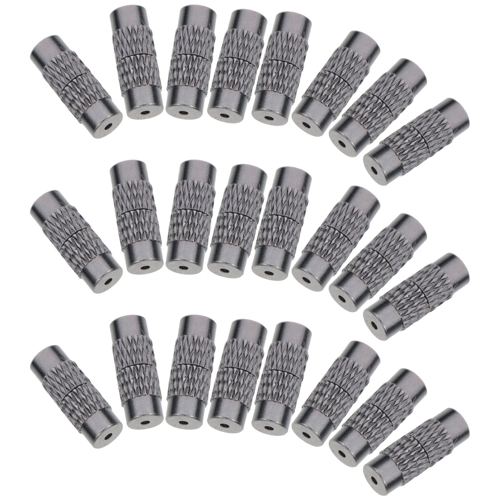 50pcs Jewelry End Screw Clasps Necklace Connect Clasps Cord End Caps ...