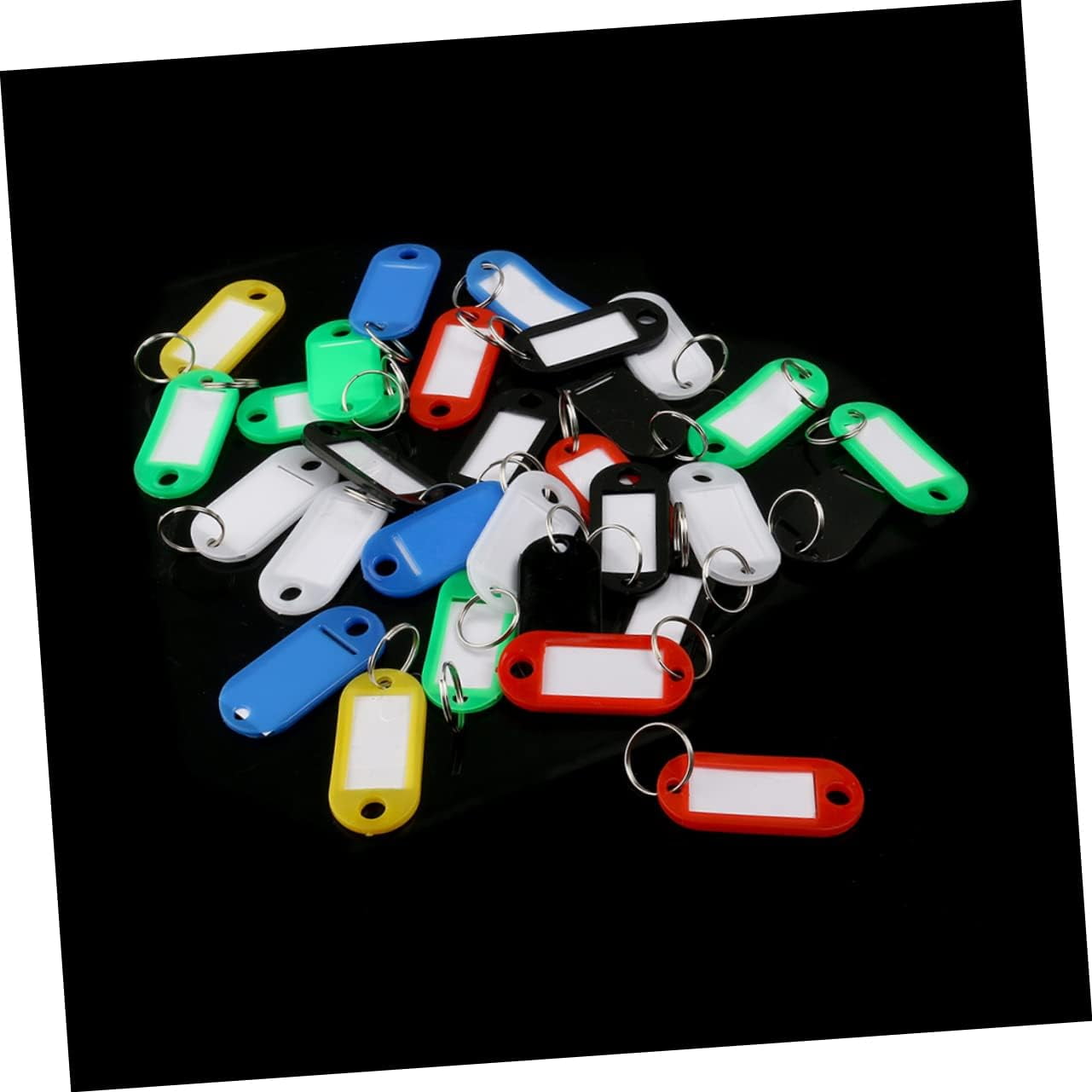 50pcs Key ID Tags Useful Practical Portable Plastic Key Tags Luggage ID ...