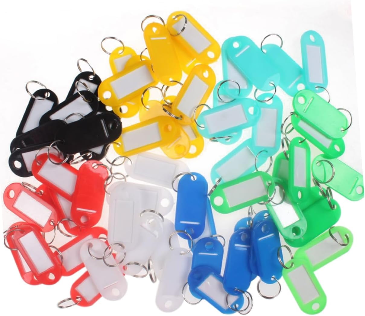 50pcs Key ID Tags Useful Practical Portable Plastic Key Tags Luggage ID ...