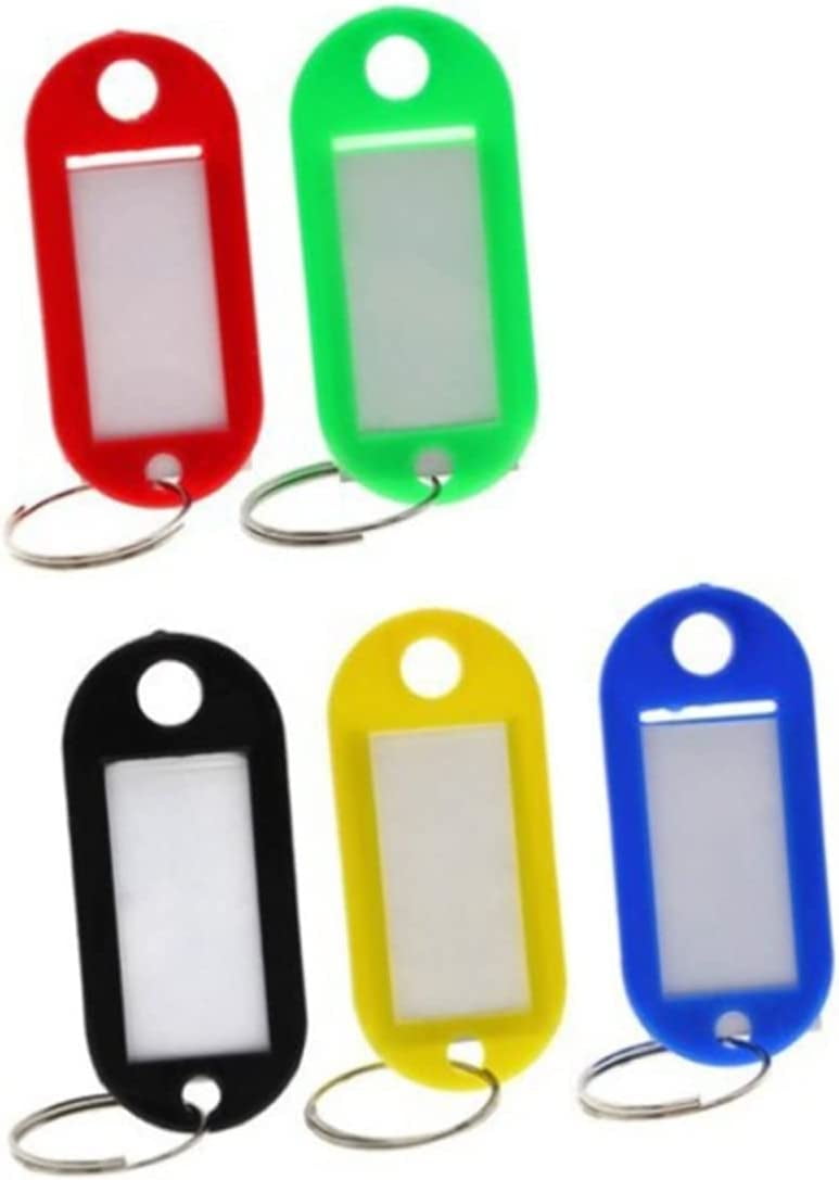 50pcs Key Rings with Tags Key Labels Tags Key Tags Keyrings Keyring Key ...