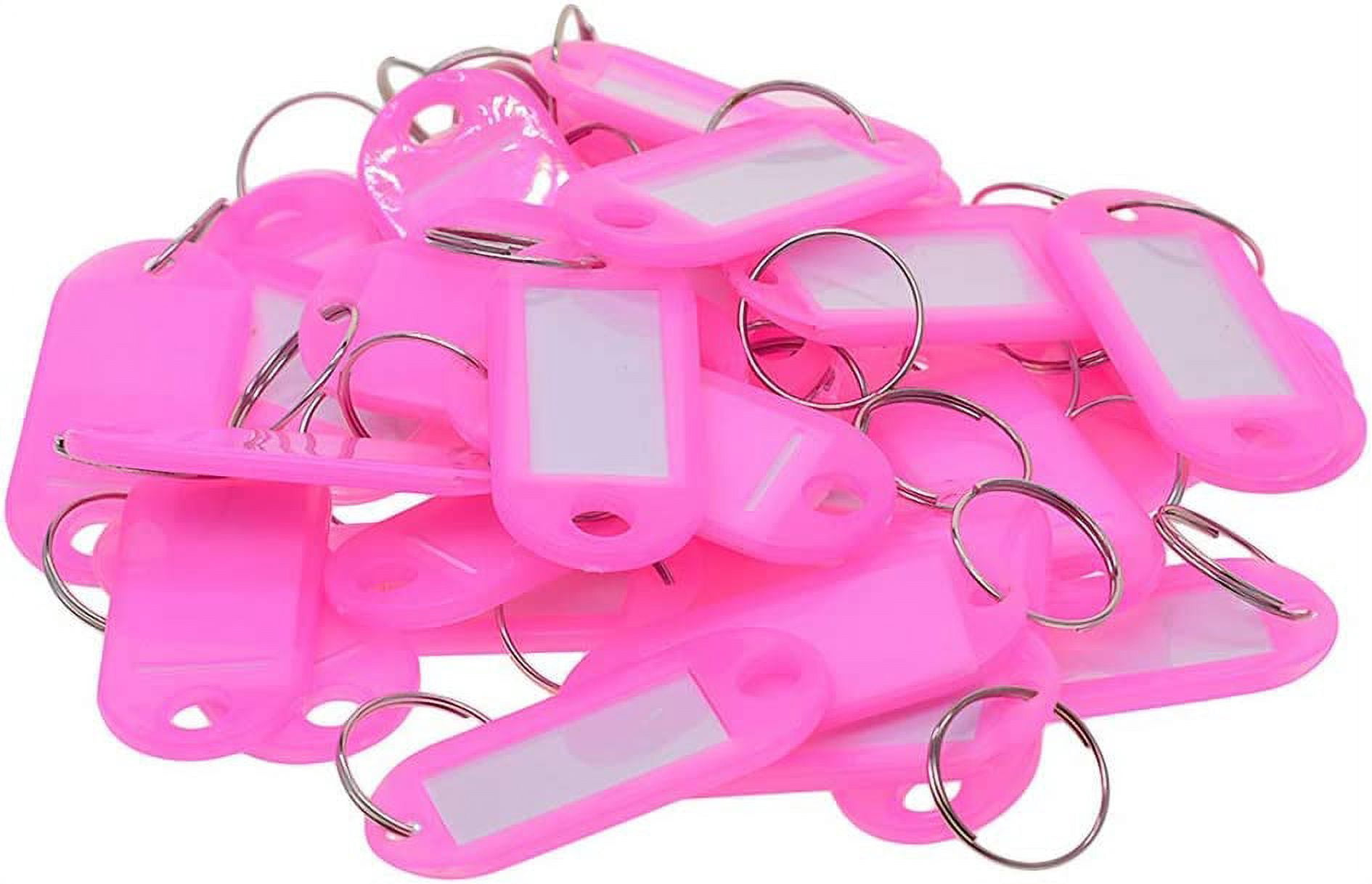 50pcs Key Tag with Labels Plastic Key Tags Key Labels Tags with Key ...