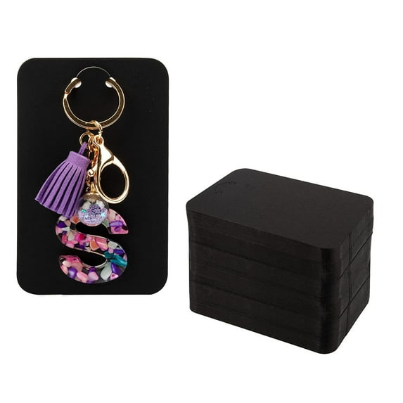 50pcs Keychain Display Cards Keychain Card Hold Cardboard for Keyring ...