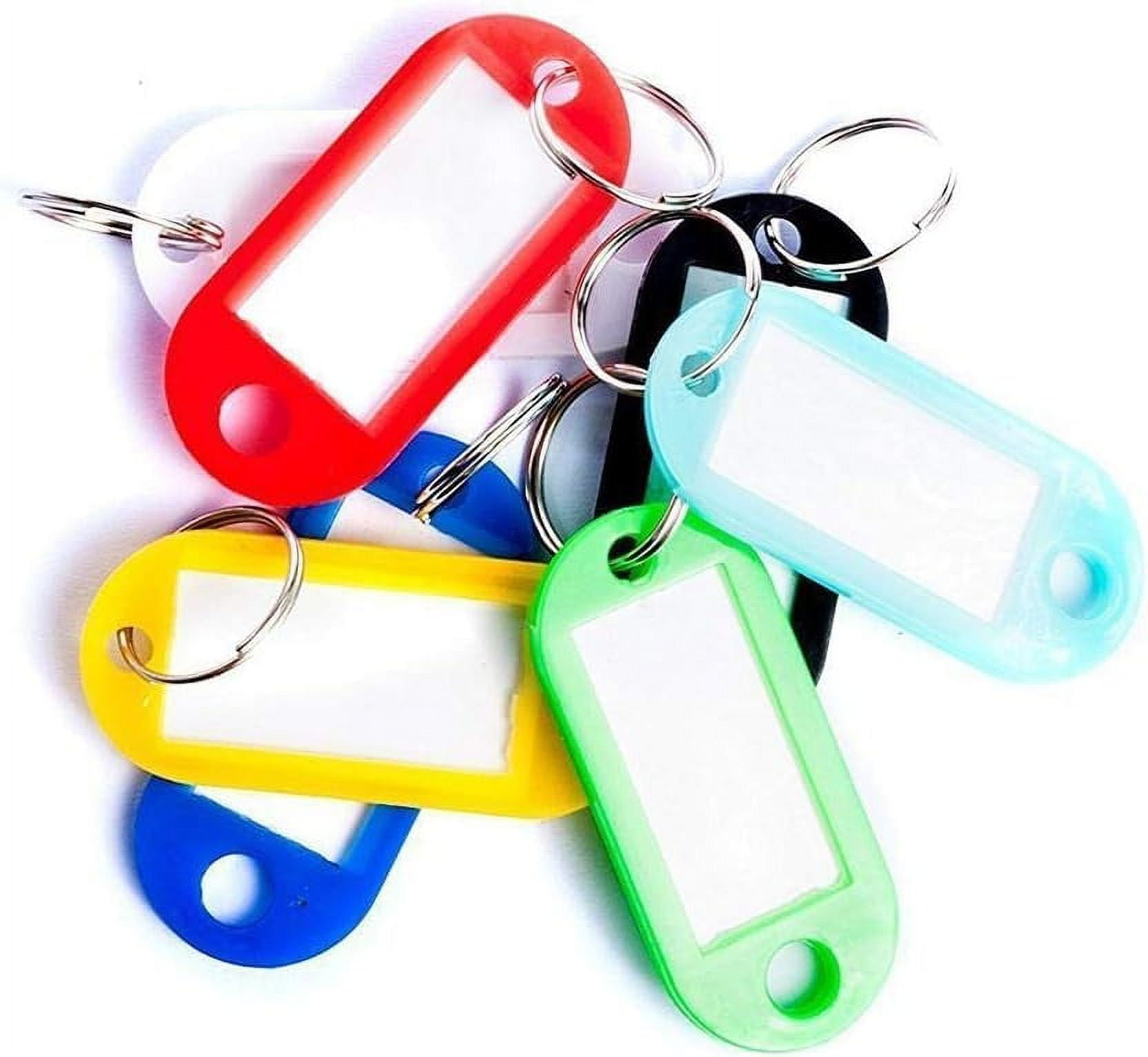 50pcs Keyring Tags Fobs Luggage Labels Writable Paper Card Keychain ...