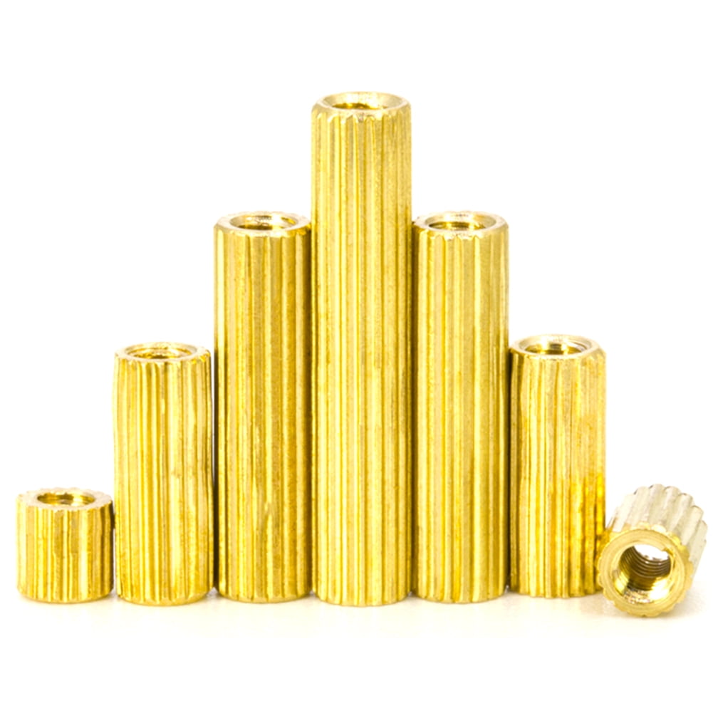 (50pcs) Knurled Double Pass Round Post, M2x34mm - Walmart.com