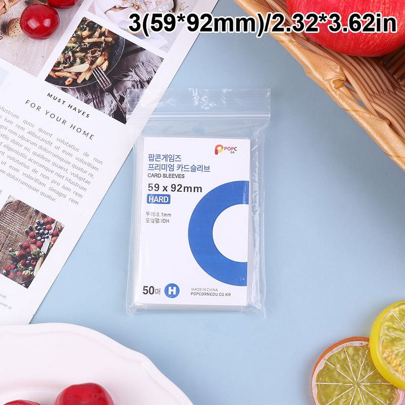 50pcs Korea Card Sleeves Photocard Holographic Protector Film Album ...
