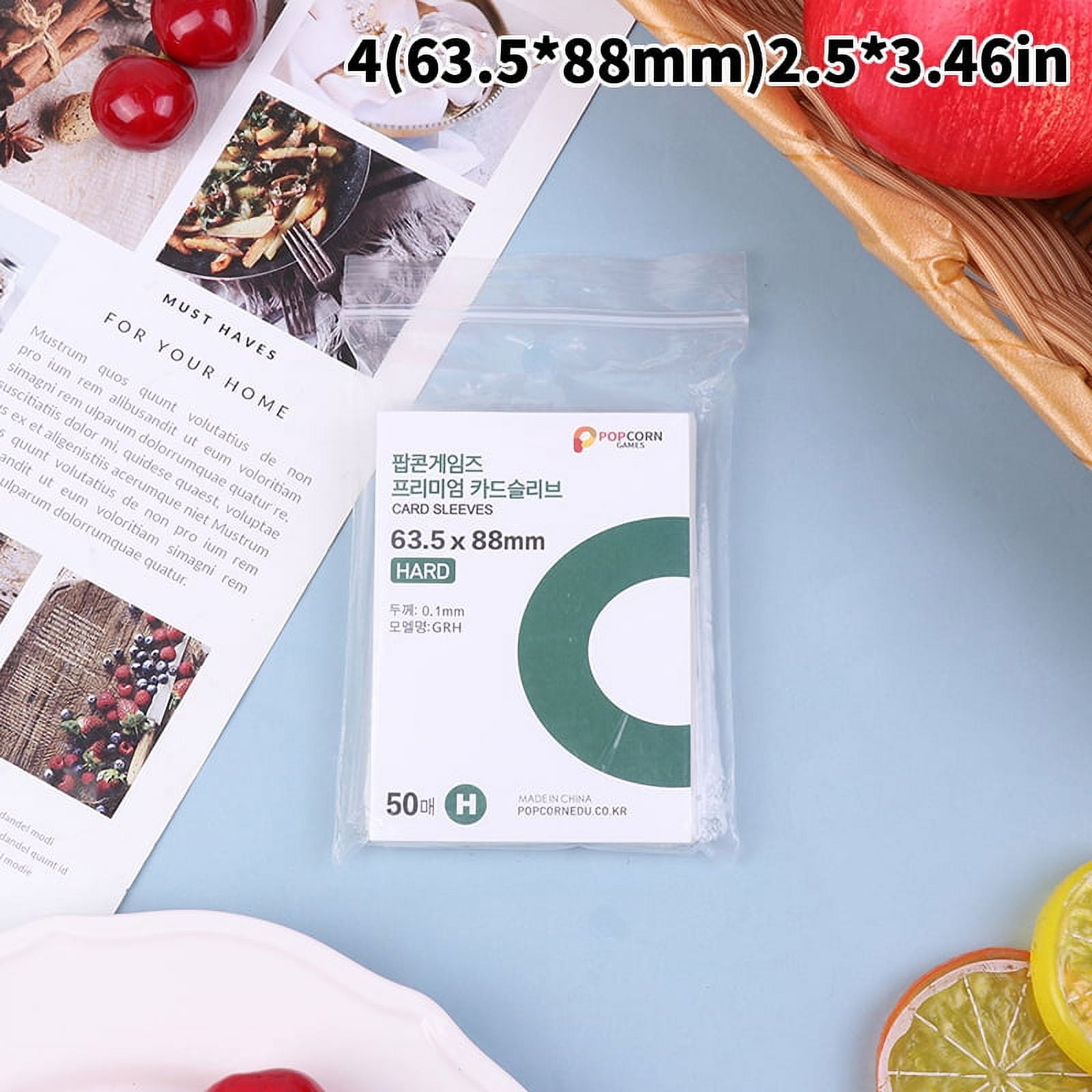 50pcs Korea Card Sleeves Photocard Holographic Protector Film Album ...