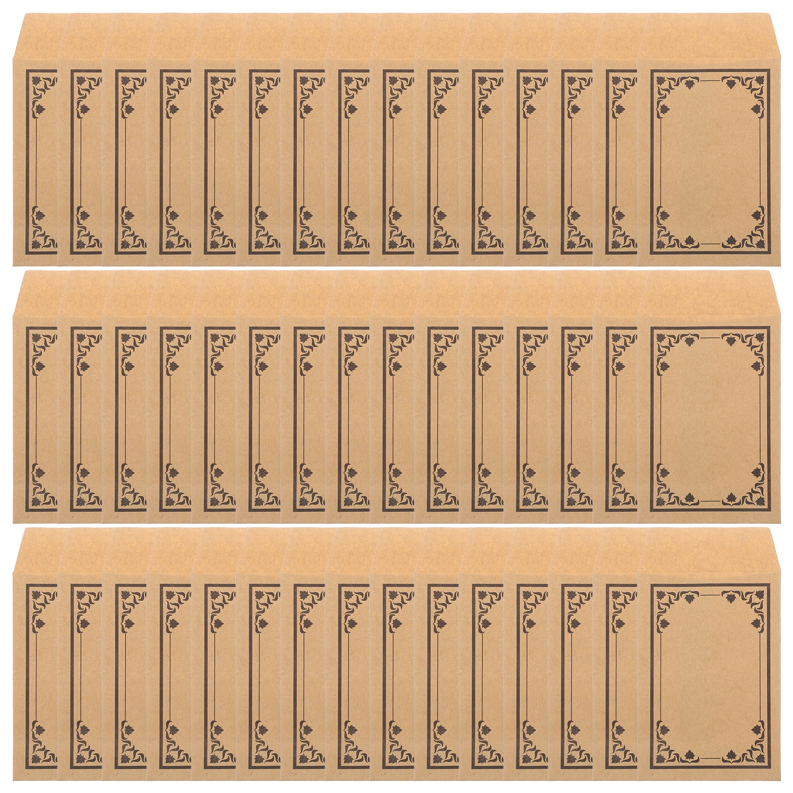 50pcs Kraft Paper Envelopes Kraft Paper Trinkets Envelopes Mini Small ...