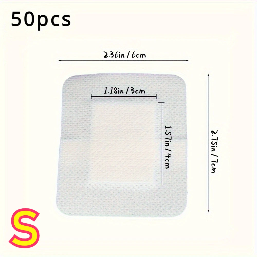 50pcs Large Size Hypoallergenic Non-woven Medical Adhesive Wound ...