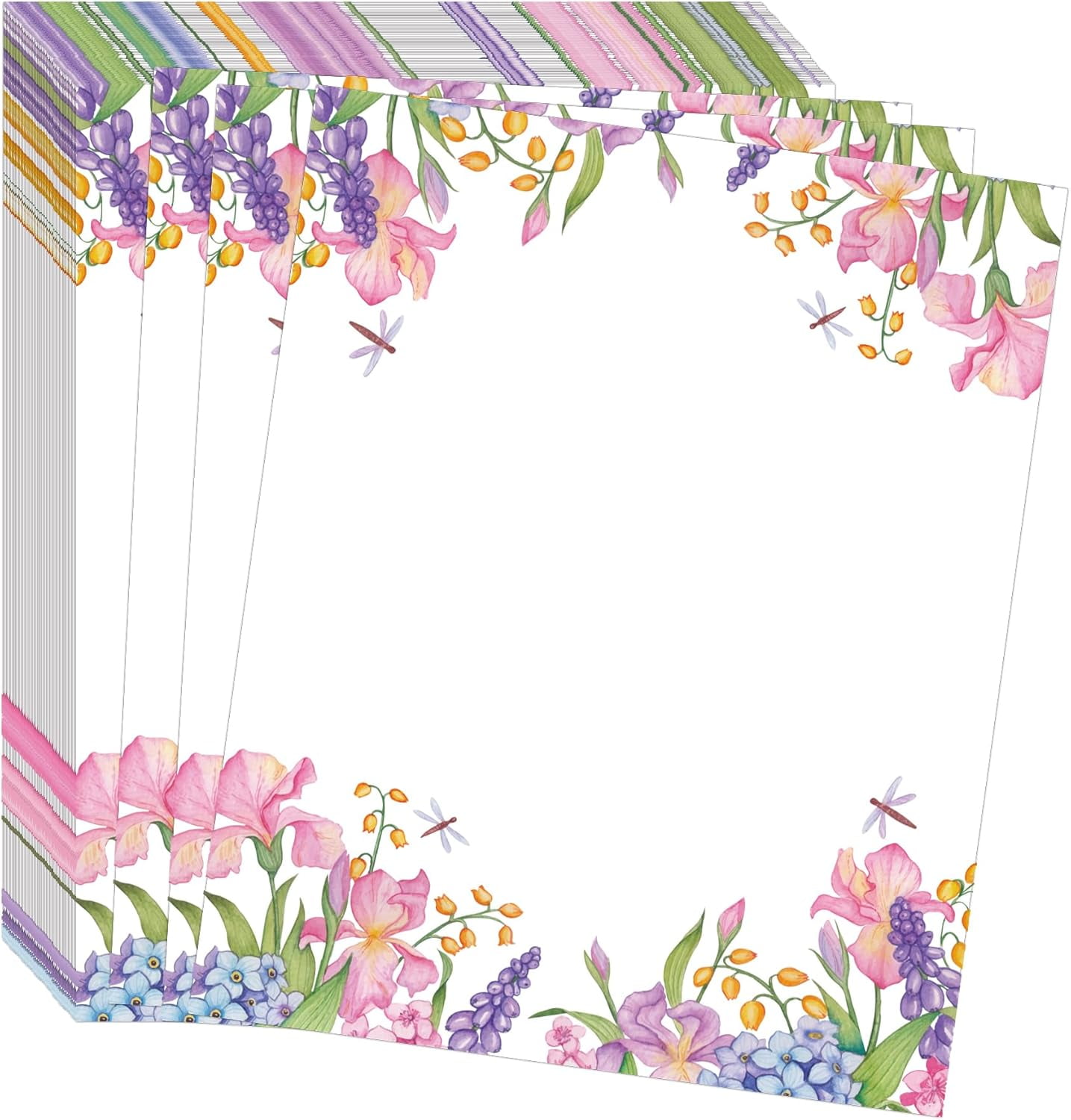 50pcs Letterhead Paper Eucalyptus Leaf Themed Decorative Printer Paper ...