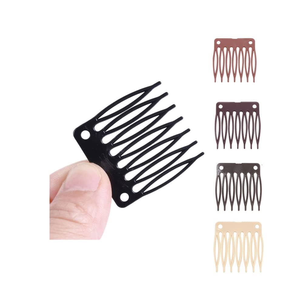 50pcs/Lot Hair Combs Wig Plastic Combs and Clips for Wig Cap Wig Combs ...