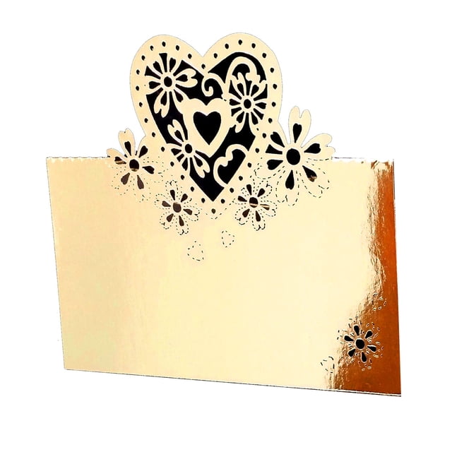 50pcs Love Hollow Beautiful Table Card Wedding Banquet Party Layout ...