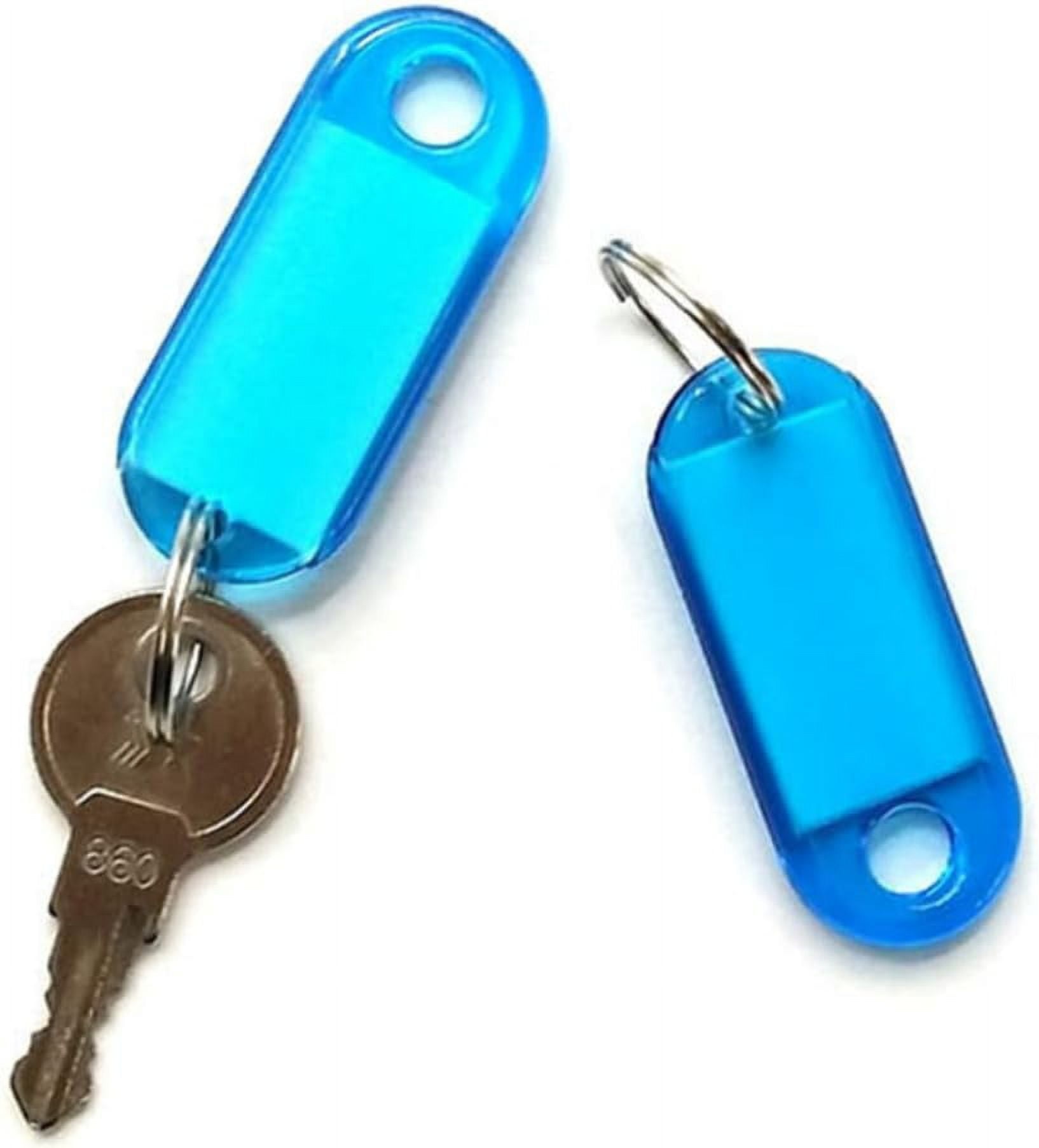 50pcs Luggage Id Tags Key Tag with Ring Key Name Tag Colored Labels Pet ...