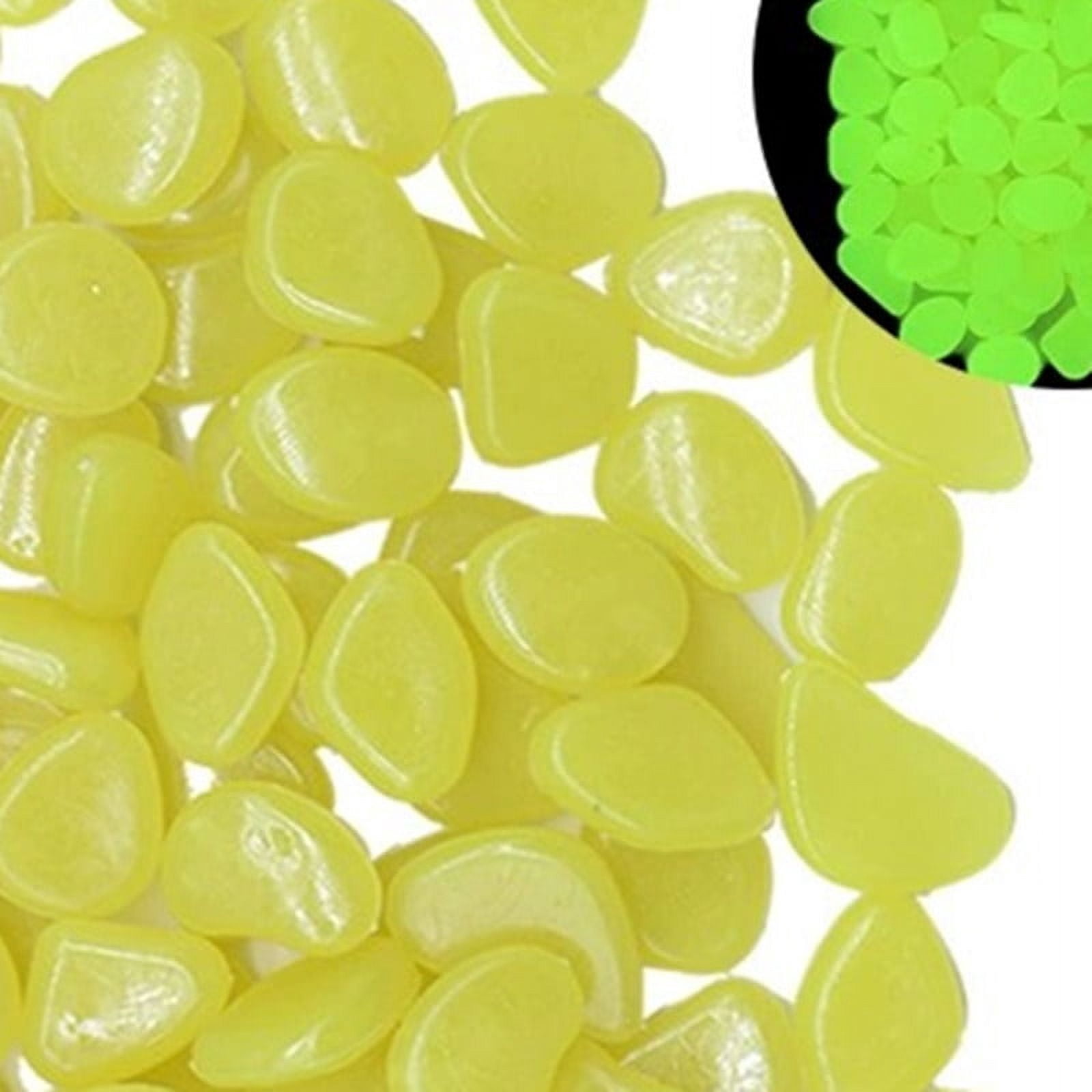 50pcs Luminous Pebbles 1.5cm Garden Decoration Gravel for Yard Walkway ...