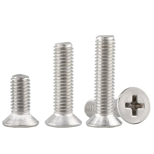 50pcs M3.5-0.6x12mm Phillips Flat Head Machine Screws, Stainless Steel 304 (18-8), UNC Coarse ...