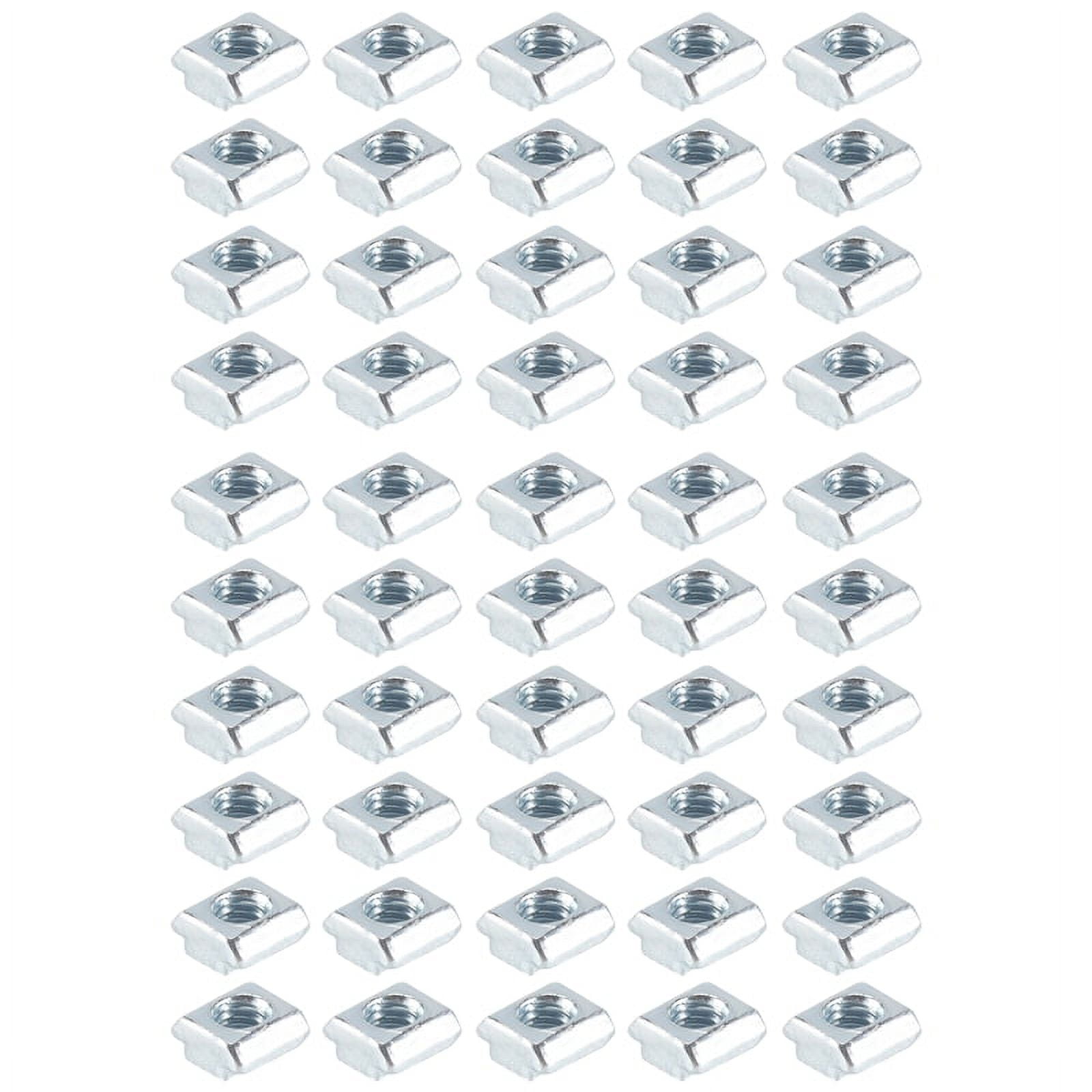 50pcs M5 T Sliding Nut Zin-Plated Carbon Steel T Sliding Nut for 2020 ...