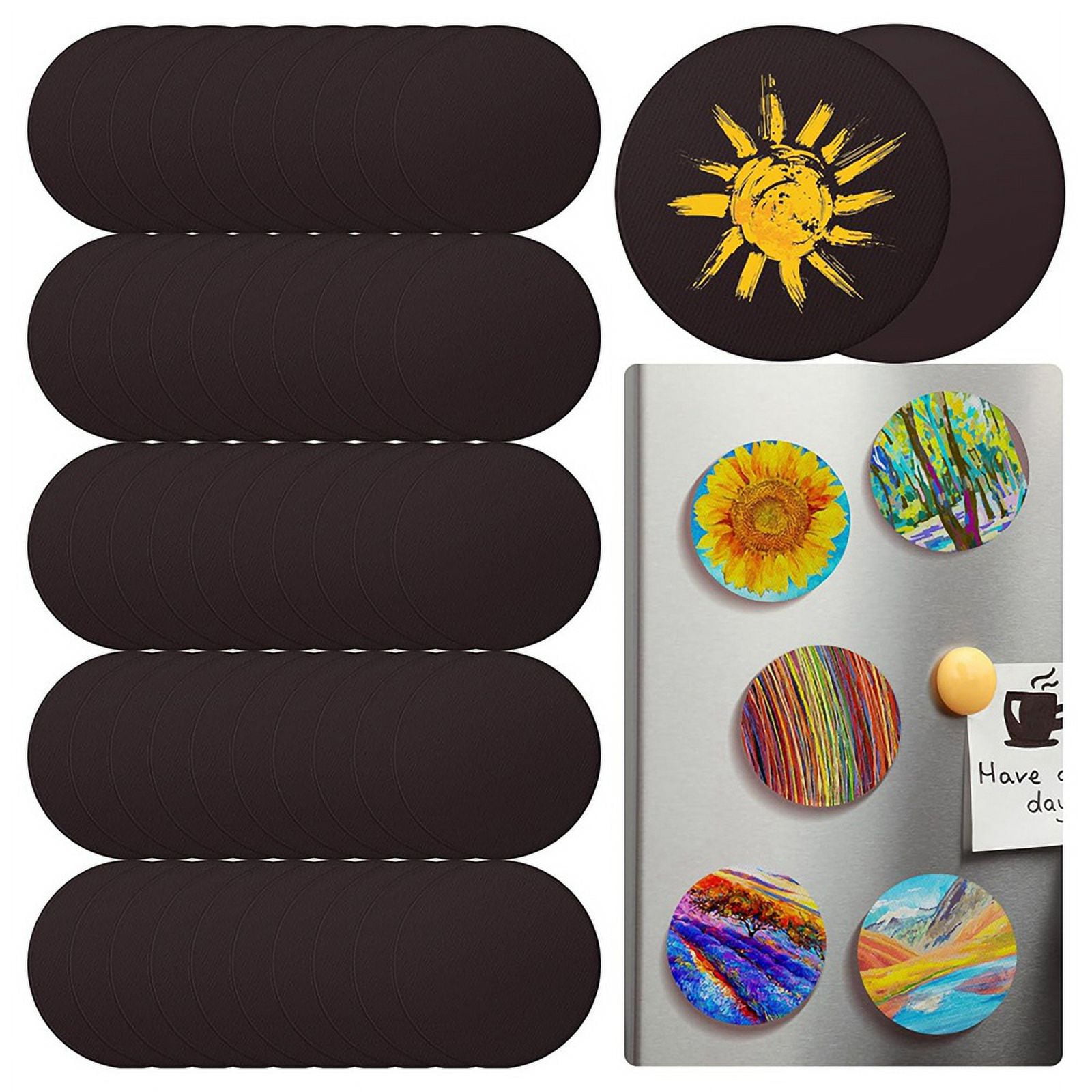 50pcs Magnetic Painting Canvas Panels 3 Inch Small Canvas for ...