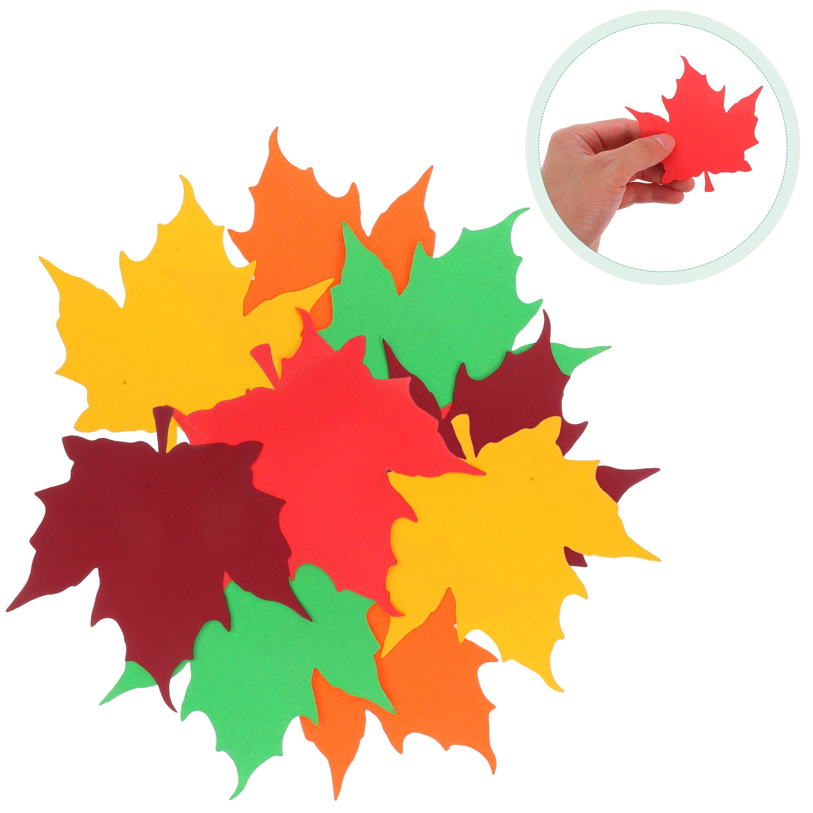 OUNONA Fall Bulletin Board Decorations with Maple Leaf Paper Cutouts ...