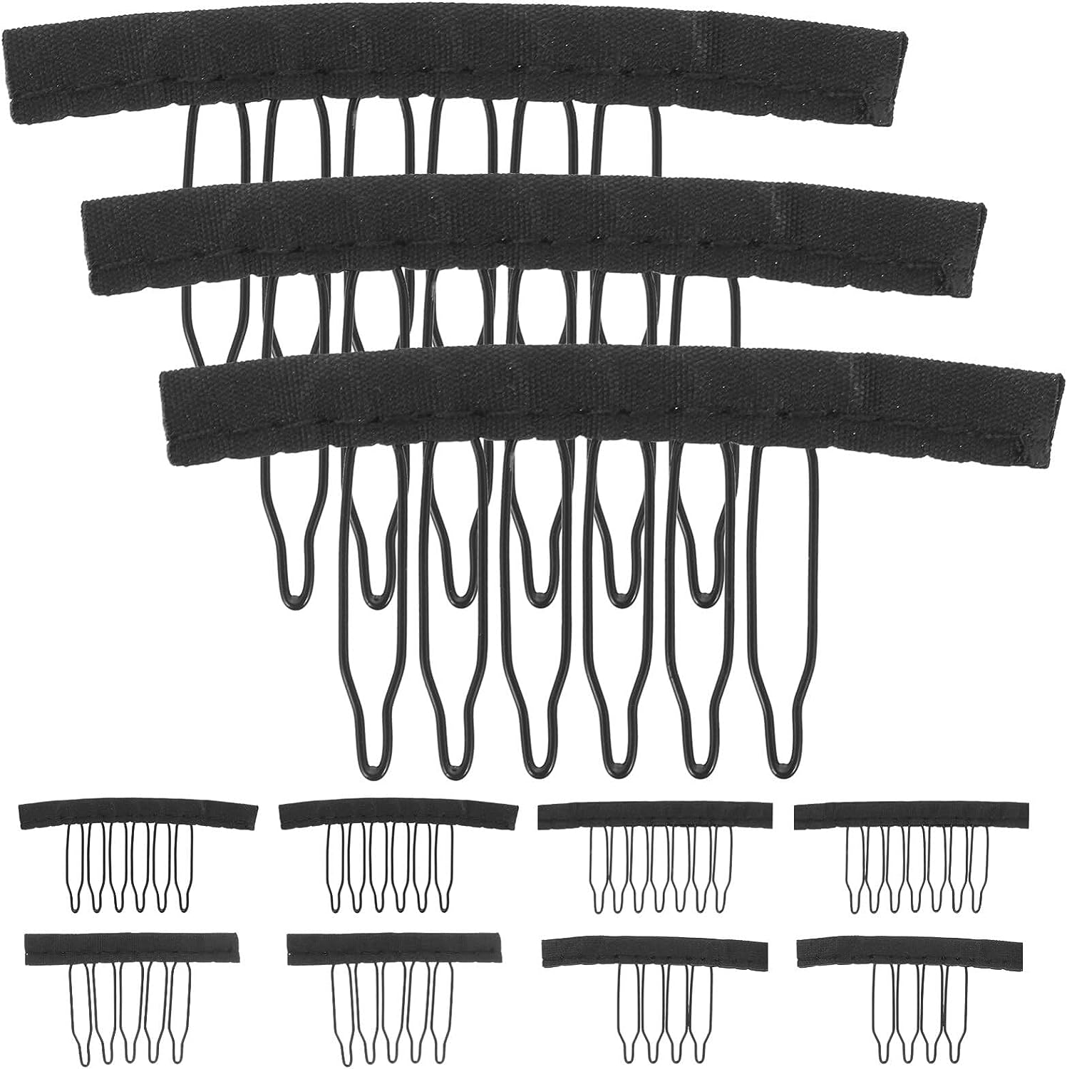 50pcs Mesh Hair Comb Snap Clips for Hair Metal Hair Clips Metal Snap ...