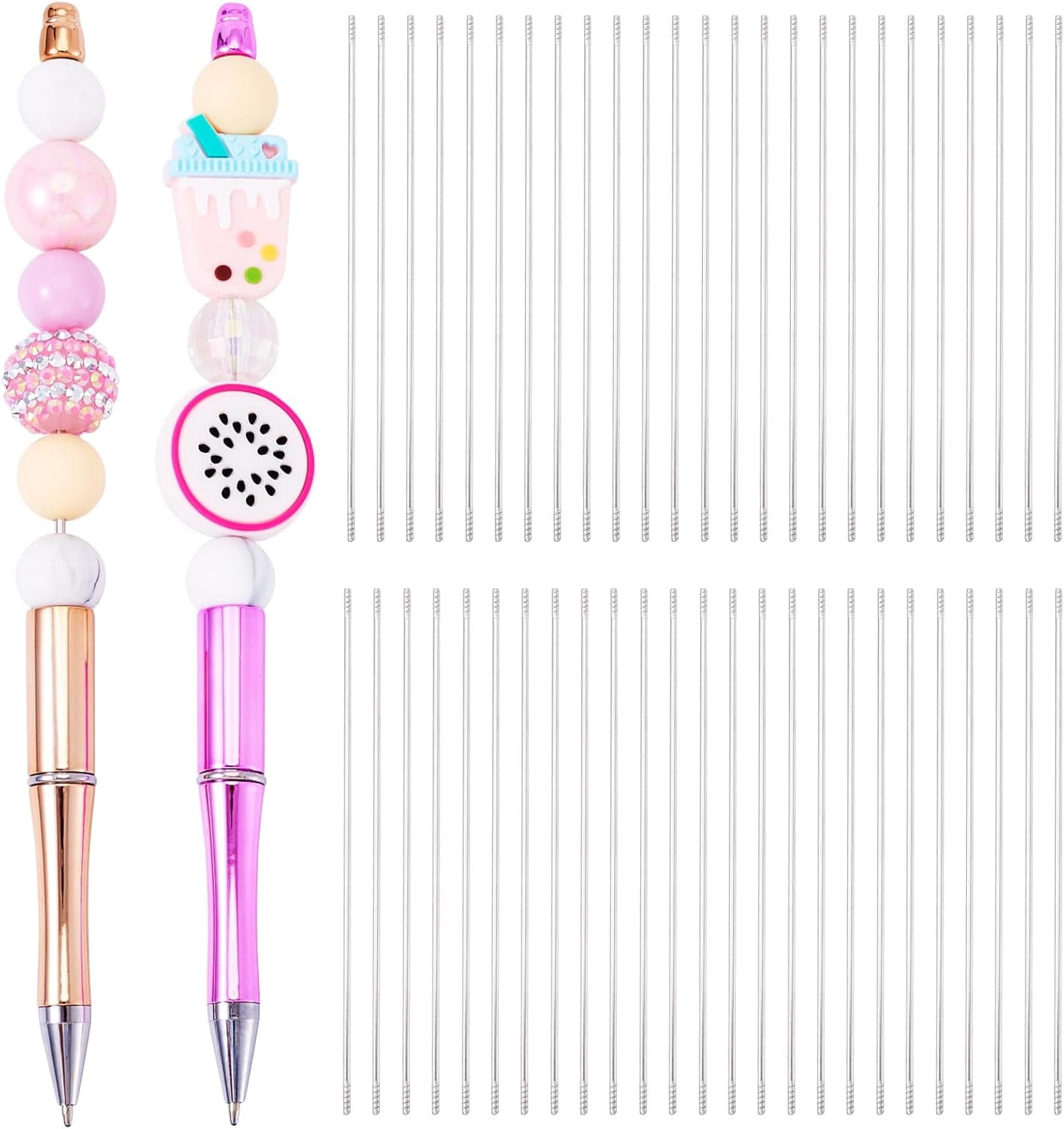 50pcs Metal Blank Bars for Beadable Pens, Rust-Resistance Stainless ...