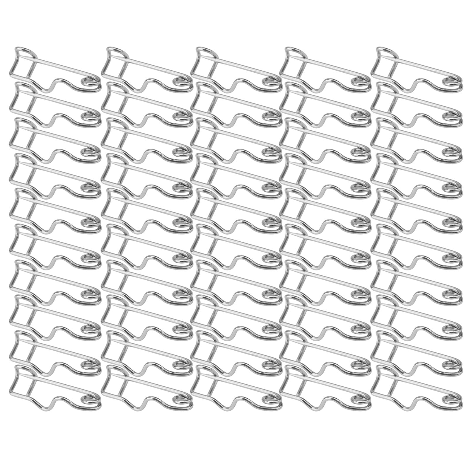 50pcs Metal Safety Needles Pins Brooch Locking Pin Clasp Pin Fastener ...