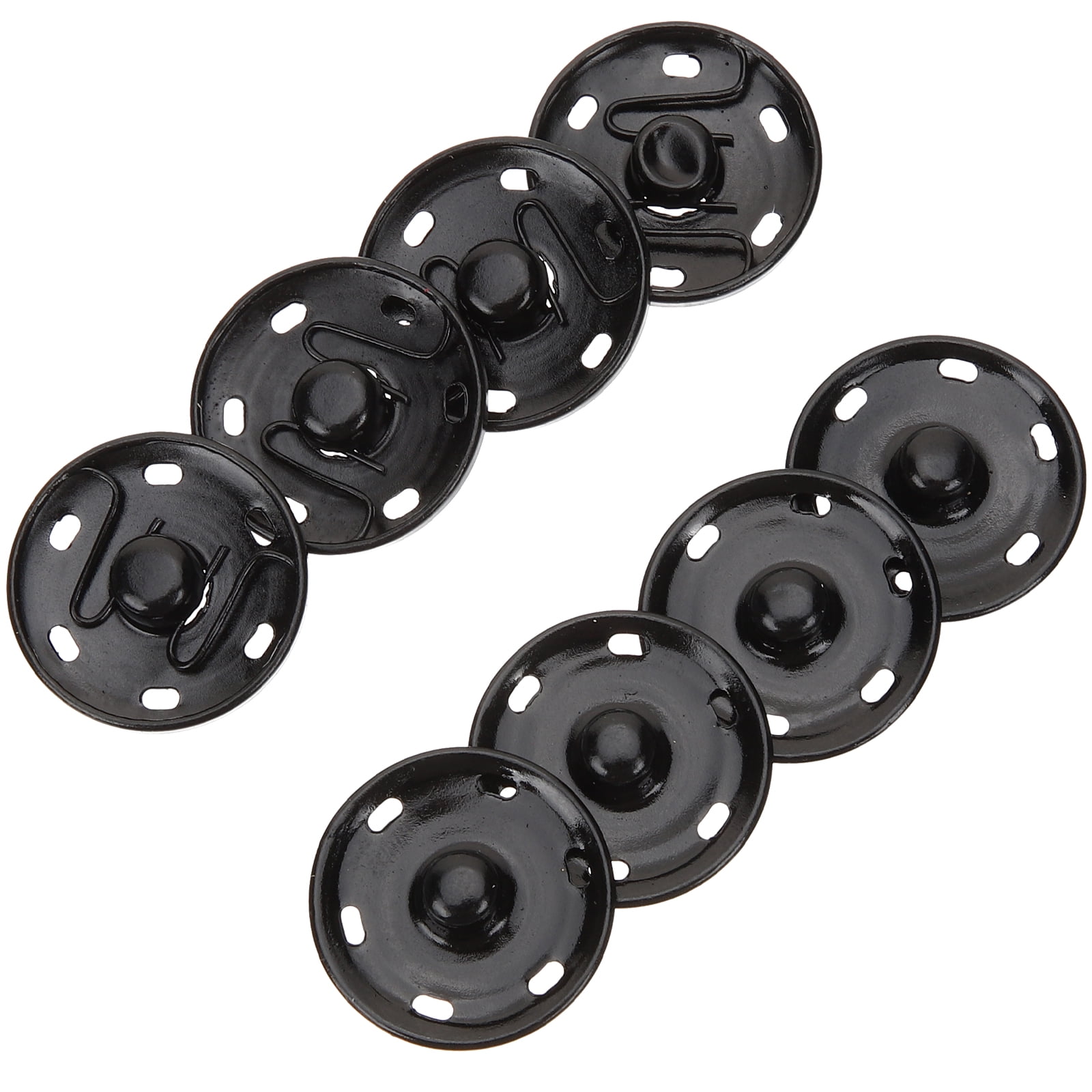 50pcs Metal Snaps Button Fasteners Press Studs Bag DIY Buttons Clothes ...