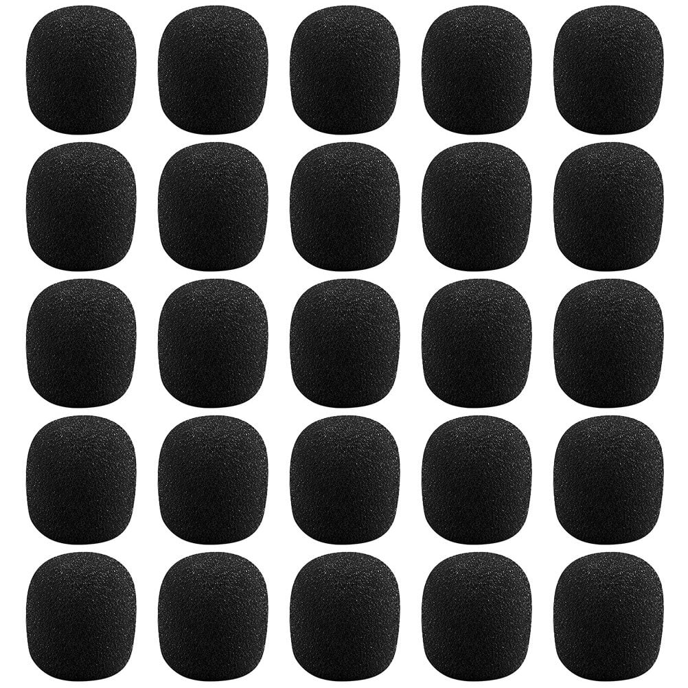 50pcs Microphone Windscreen Microphone Dirt Cover Microphone Protector ...