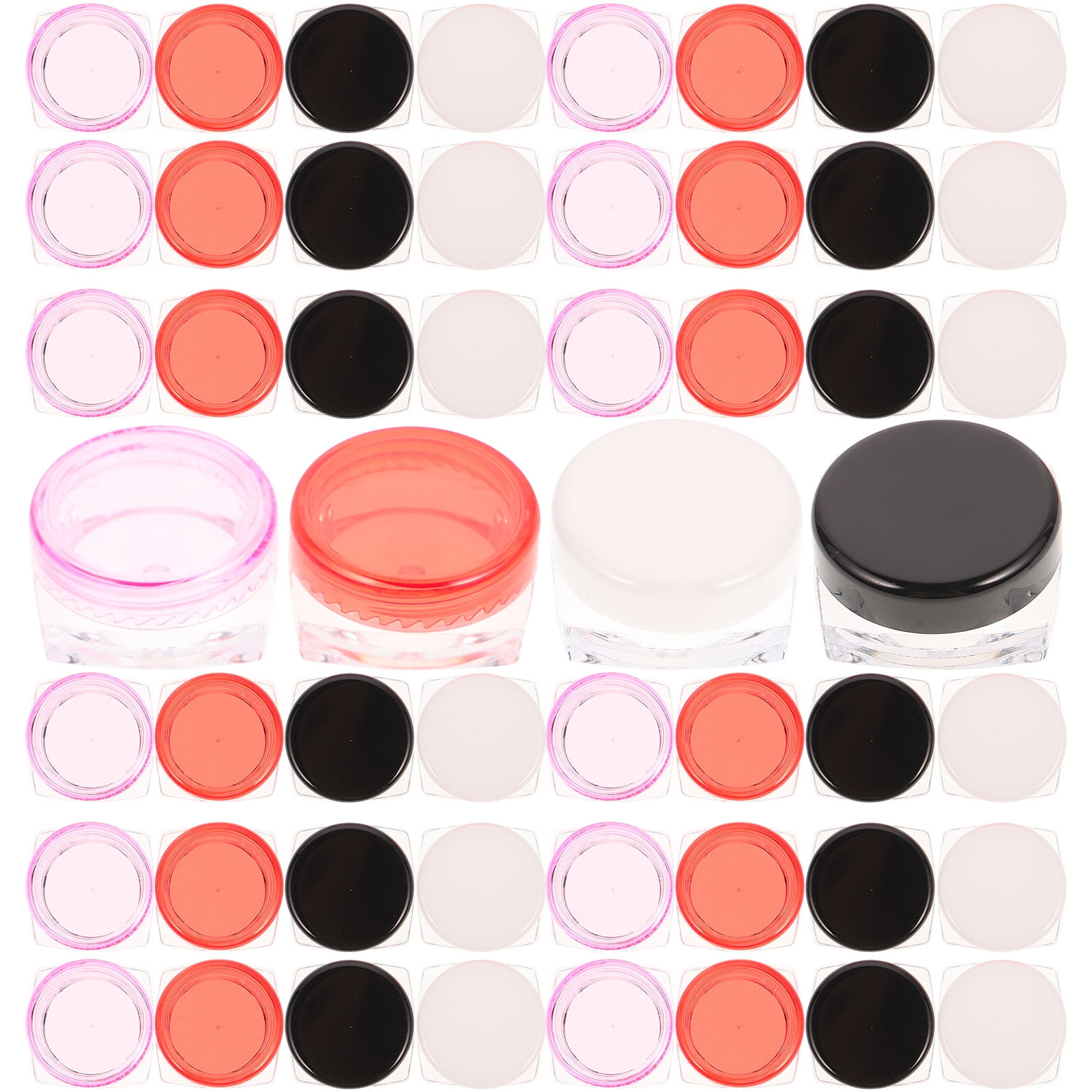 Nutrianeous 50pcs Mini Cream Storage Box Square Bottom Cream Box ...