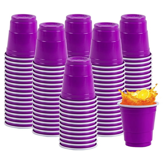 50pcs Mini Plastic Disposable Cups Drinking Cups Wine Cup for ...
