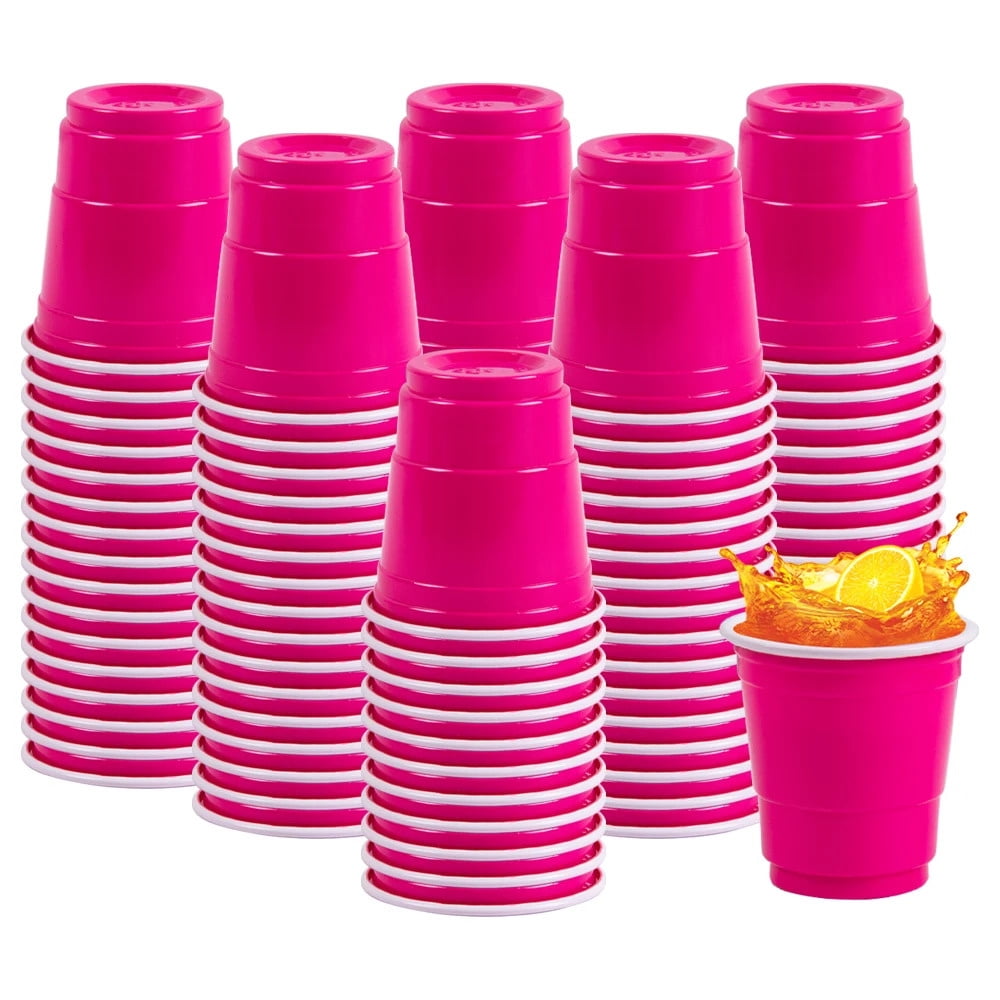 50pcs Mini Plastic Disposable Cups Drinking Cups Wine Cup for ...
