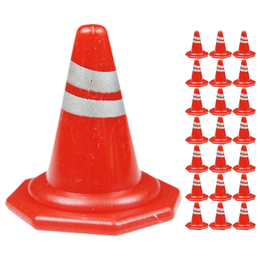 50pcs Mini Traffic Cones Tiny Simulation Safety Roadblocks Simulation ...