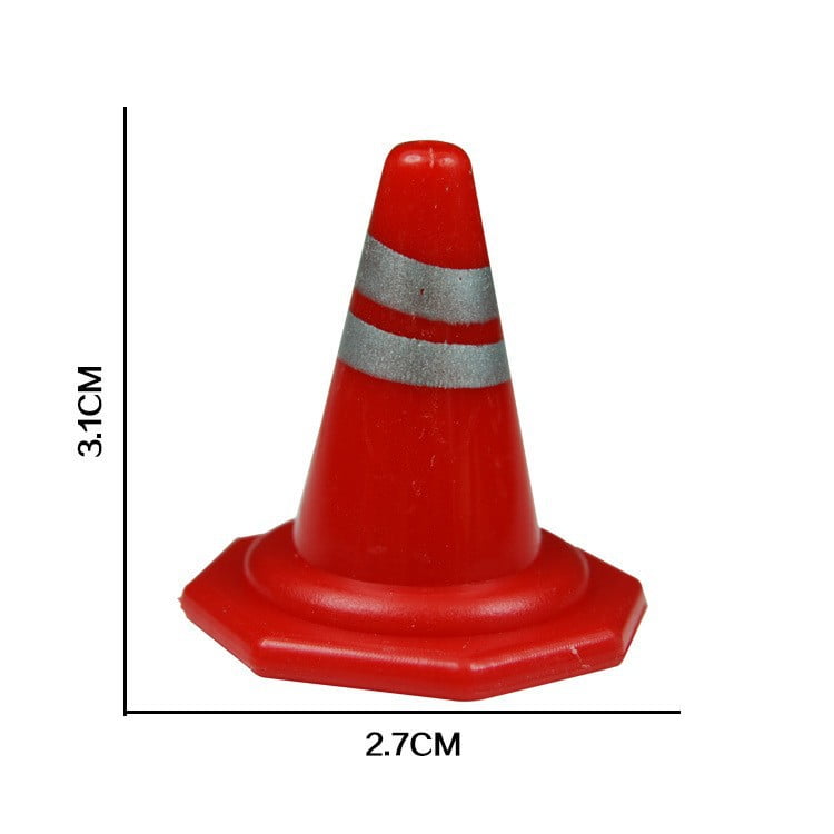 50pcs Mini Traffic Cones for Construction Road Mini Roadblocks Model ...