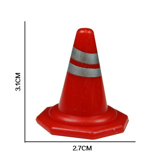 50pcs Mini Traffic Cones for Construction Road Mini Roadblocks Model ...