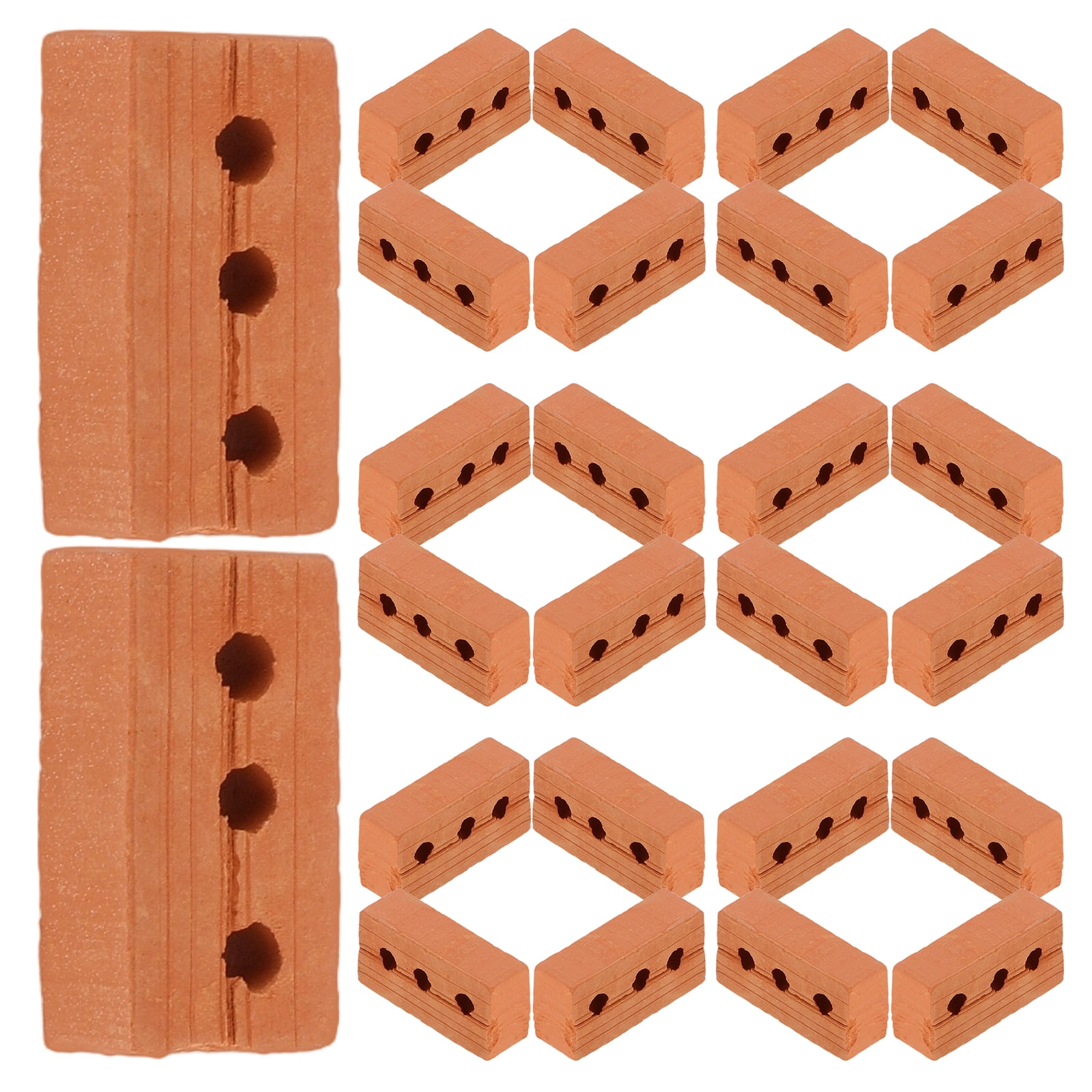 50pcs Miniature Bricks Model Building Mini Bricks Blocks DIY Micro ...