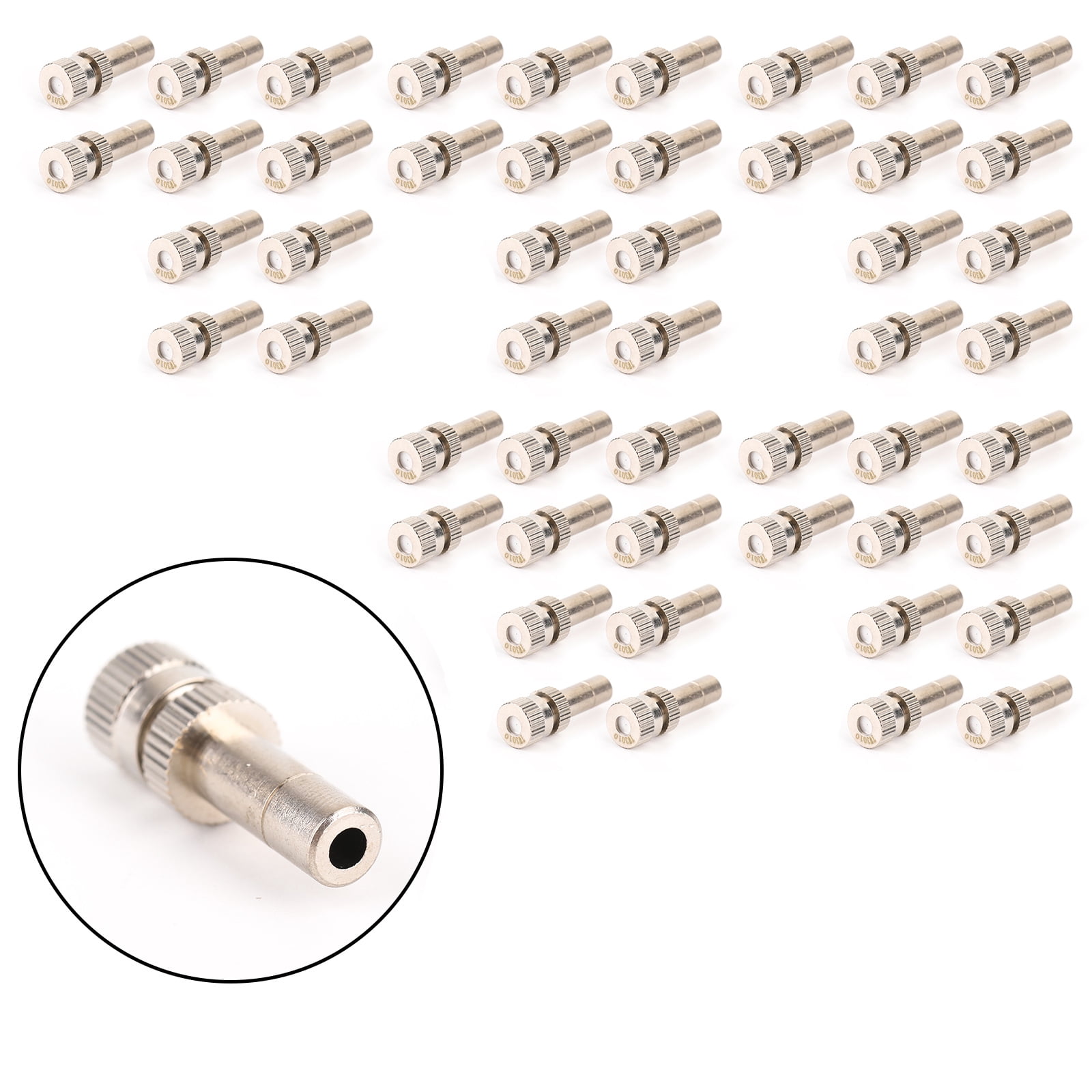 50pcs Misting Nozzles Water Mister Sprinkle For Cooling System 0.012 ...