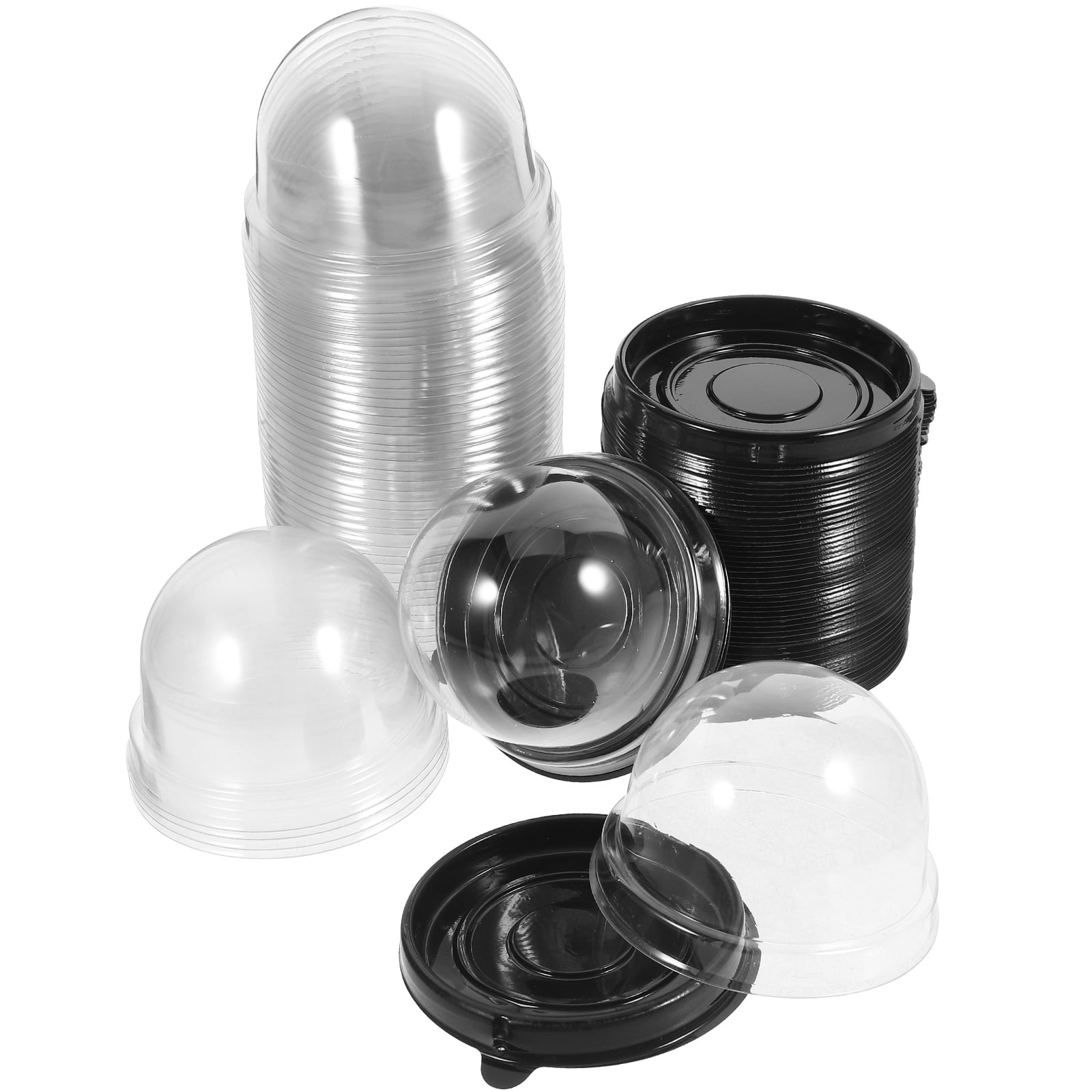 50pcs Mooncakes Boxes Small Cupcake Container Baking Cake Box Muffin ...