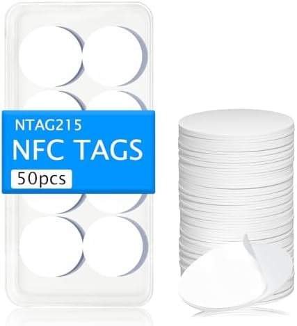 50pcs NFC 215 Tags Stickers Blank NTAG215, NFC Coins Game Character ...