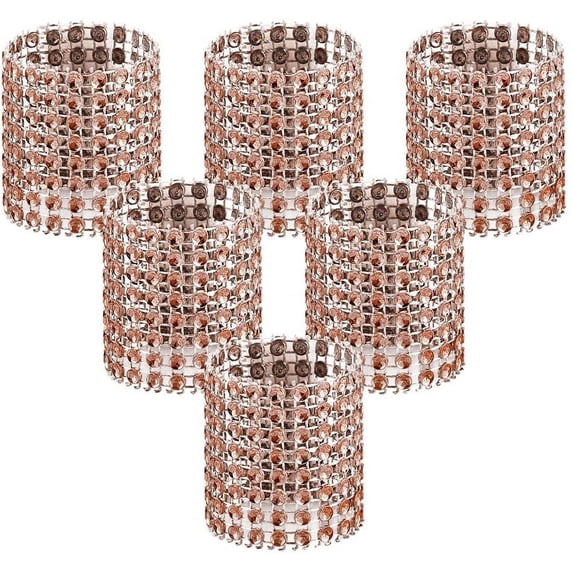 50pcs Napkin Rings, Champagne Napkin Rings Buckles for Table ...