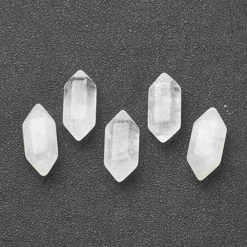 50pcs No Hole Quartz Stones Reiki Balancing Wand Double Terminated ...