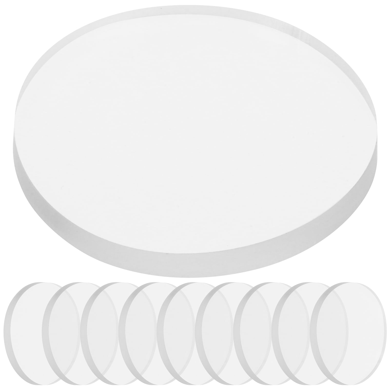 50pcs Non-Adhesive Clear Round Glass Table Top Bumpers Anti Slip ...