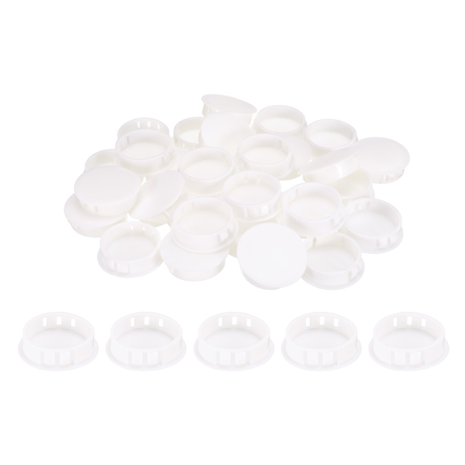 50pcs Nylon Plastic Hole Plugs, 1-2/5"(35mm) Round Drill Screw Hole ...