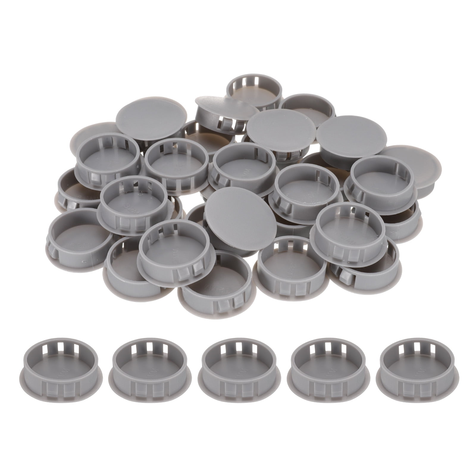 50pcs Nylon Plastic Hole Plugs, 1-2/7"(32mm) Round Drill Screw Hole ...