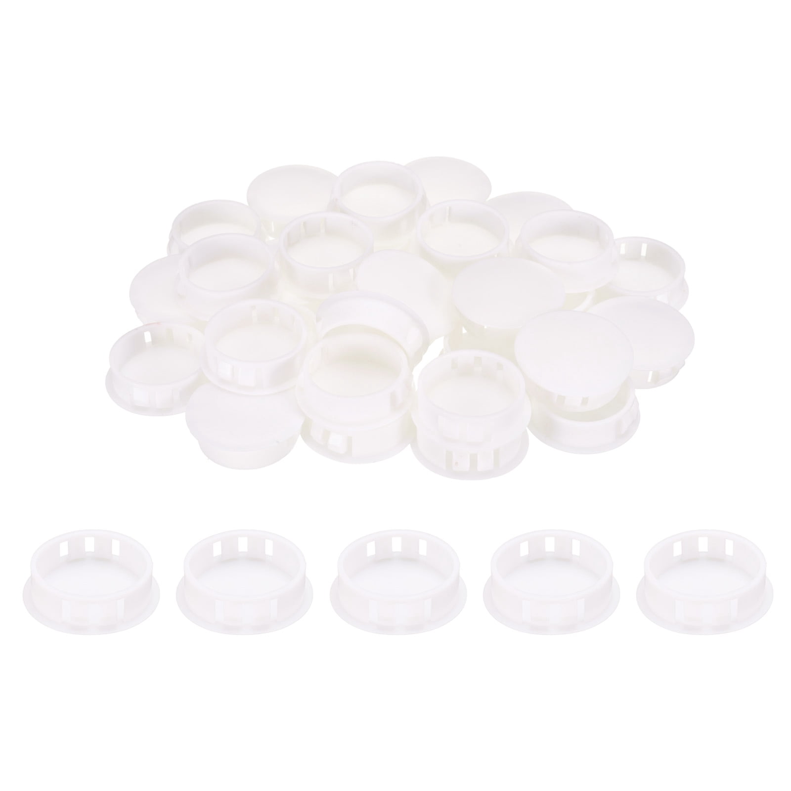 50pcs Nylon Plastic Hole Plugs, 1-2/7"(32mm) Round Drill Screw Hole ...
